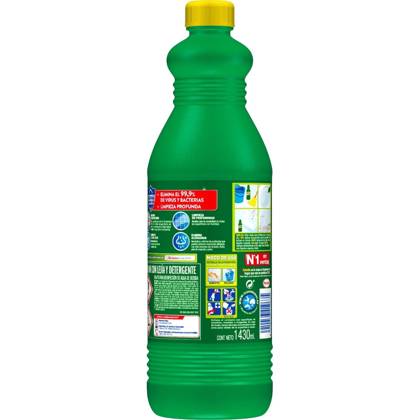 Lejía con detergente