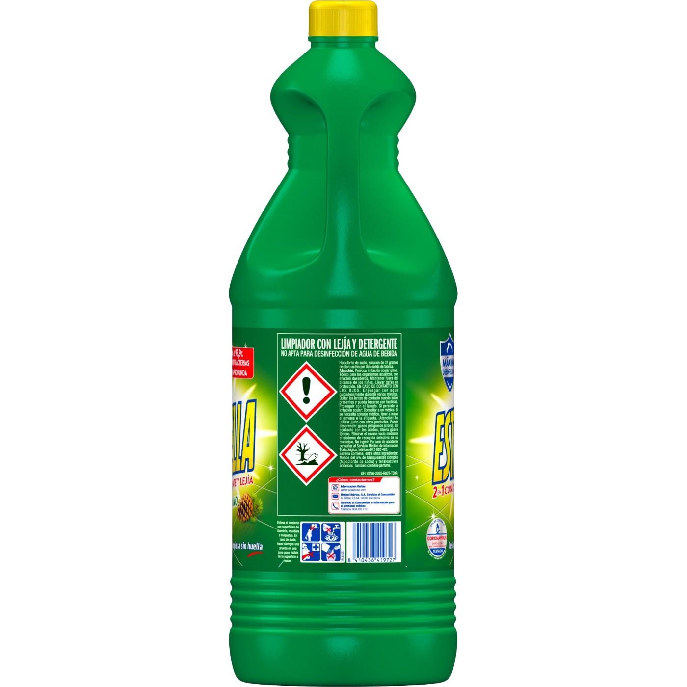 Lejía con detergente